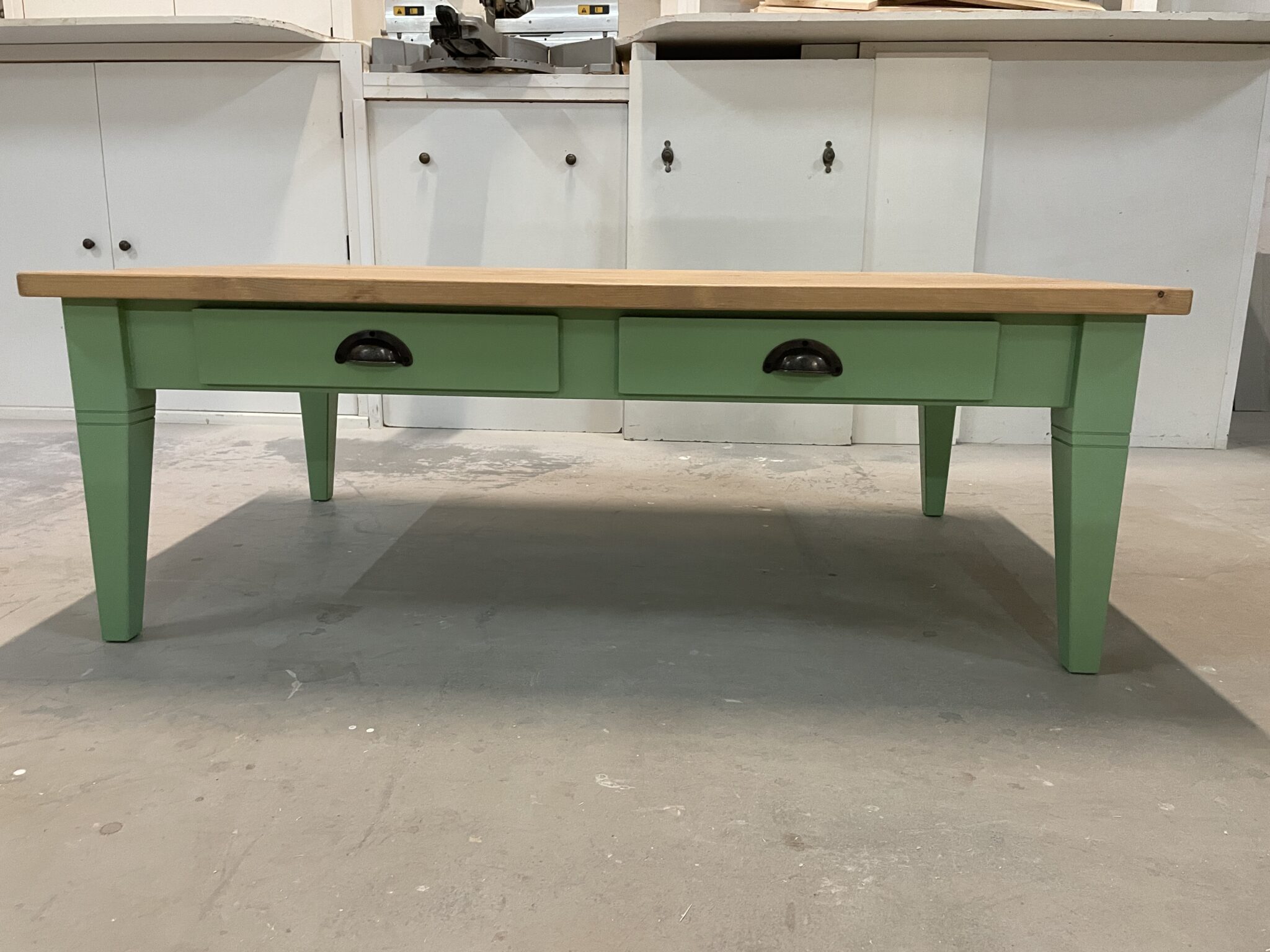 Massief houten salontafel - Op maat gemaakt - Grenenhoeve